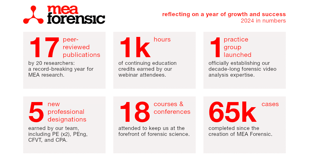 Looking back at 2024 - MEA Forensic